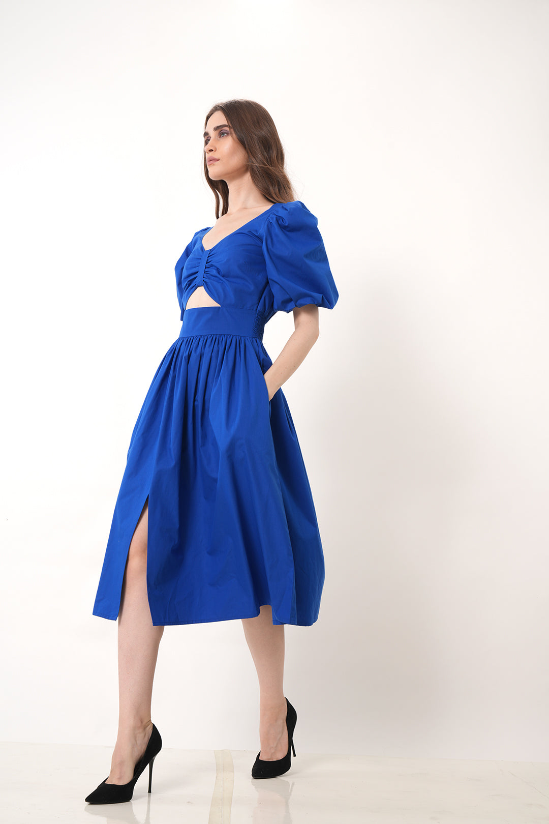SEPHA - The Puffed Sleeve Dress– Madames.in