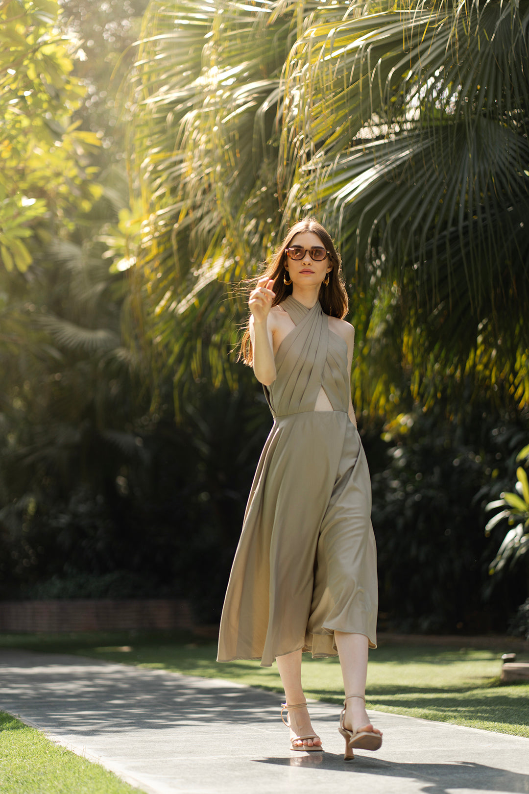 DAMARA - The Pleated Bodice Dress– Madames.in